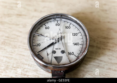 Old Broken Manometer - Pressure Gauge Stock Photo - Alamy