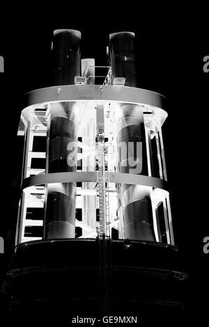 pipes on the deck of a ship Stock Photo - Alamy