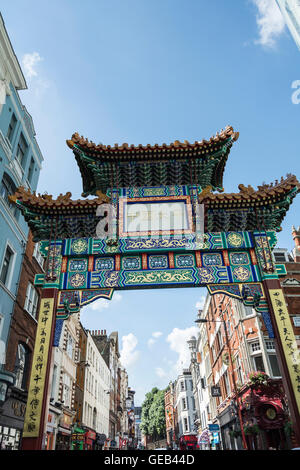 The entrance gate to Chinatown in London, UK Stock Photo - Alamy