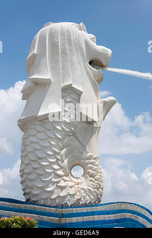 The Merlion Statue (Singa-Lau), Marina Bay, Central Area, Singapore ...