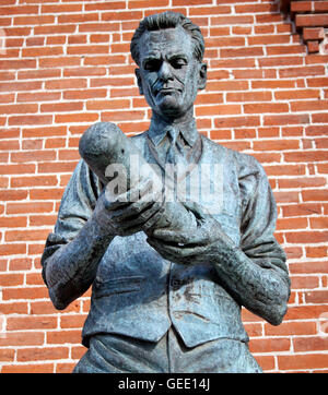 Statue of Philo Farnsworth the father of Television born in Beaver Utah ...