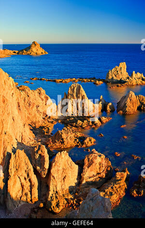 Volcanic land in mediterranean Stock Photo - Alamy