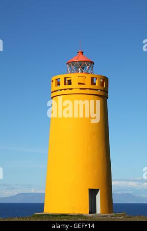 Lighthouse, Holmsberg Lighthouse, Iceland Stock Photo - Alamy