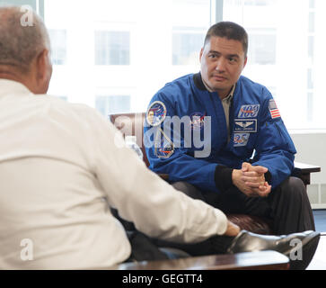 NASA astronaut Kjell Lindgren spoke at a STEM event at James W ...