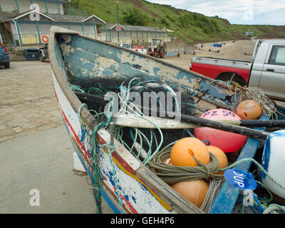 Filey North Yorkshire UK The Coble Landing from the sands Stock Photo ...