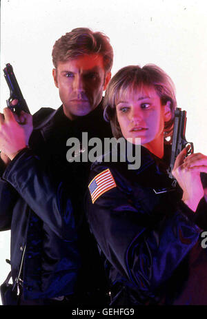 Wolf Larson & Cynthia Geary Film Hostile Force (1996) Characters: Tony ...