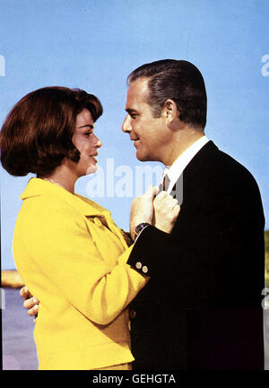 Joachim Fuchsberger & Senta Berger Film Long Legs, Long Fingers (DE ...