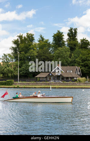 People aboard a Slipper launch boat at the Thames Traditional Boat ...