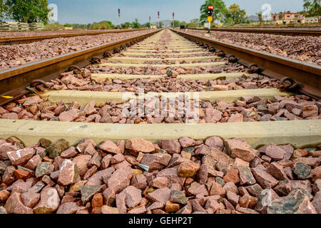 railroad ending- the end of railroad tracks Stock Photo: 87884654 - Alamy
