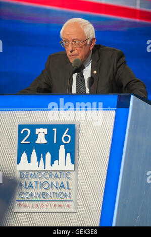 Bernie Sanders - American Senator from Vermont - speaks to delegates ...