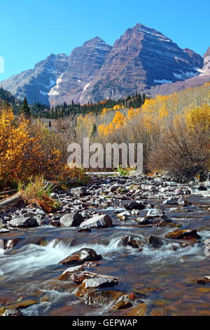 Autumn Landscape at Maroon Bells Aspen Colorado Stock Photo - Alamy