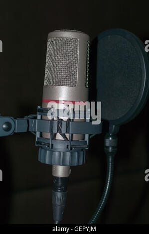 Professional condenser studio microphone Stock Photo - Alamy