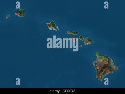 Satellite view of Honolulu, Oahu, Hawaii Stock Photo - Alamy