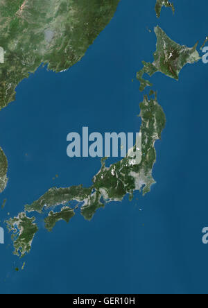 Satellite View of Japan Stock Photo - Alamy
