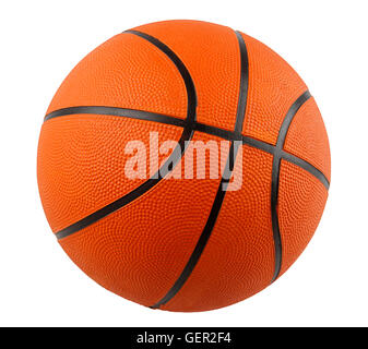 One basketball on plain background Stock Photo - Alamy