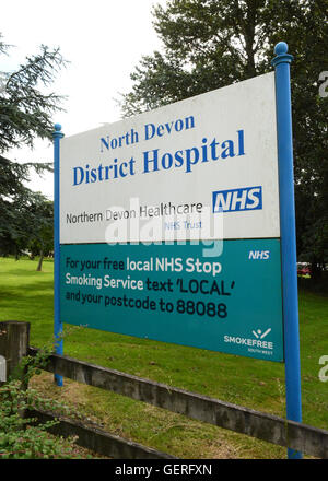 North Devon District Hospital Raleigh Park Barnstaple Devon Stock Photo ...