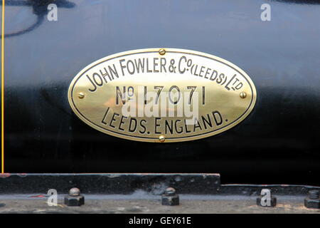 John Fowler Co Leeds Ltd Steam Traction Engine Stock Photo - Alamy