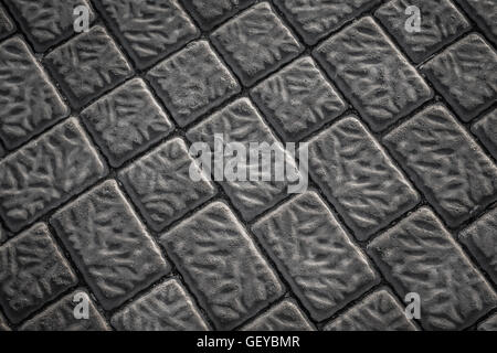 Rectangular pattern of a stony pathway on the street Stock Photo - Alamy