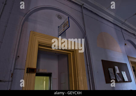 Part of the main entrance within the closed St Clements Hospital in ...