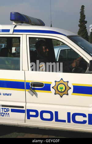 Police Car, Johannesburg, Gauteng, South Africa Stock Photo - Alamy