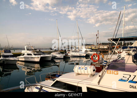 Yachts at Wilson's Wharf, Durban, KwaZulu-Natal, South Africa Stock ...