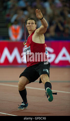 LONDON, ENGLAND - JULY 22: Lars Hamann competing in the Javelin, Day ...