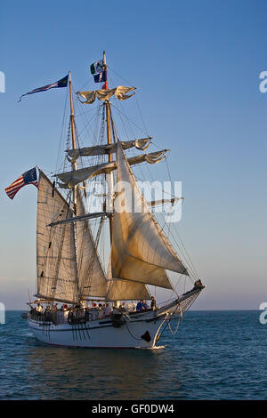 Tall Ship Irving Johnson off Dana Point Harbor, CA US. It was purpose ...