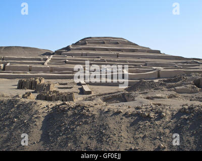 Nazca Pyramid at Cahuachi Archaeological Site in Peru's Nazca Desert ...
