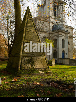 St Annes Limehouse Pyramid Stock Photo - Alamy