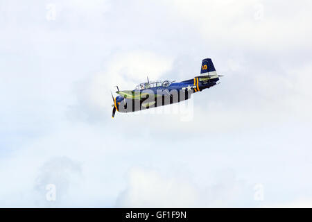 Grumman TBM-3R Avenger at RAF Duxford,Flying Legends Stock Photo - Alamy