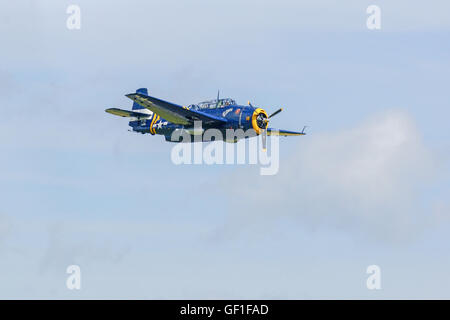 Grumman TBM-3R Avenger at RAF Duxford,Flying Legends Stock Photo - Alamy