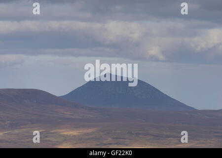 A view towards the mountain 'Morven' in Caithness from upper Glen Loth ...
