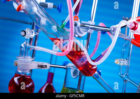 Modern chemical laboratory. Installation for synthesis Stock Photo - Alamy