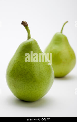 Fresh ripe pears on white background Stock Photo - Alamy