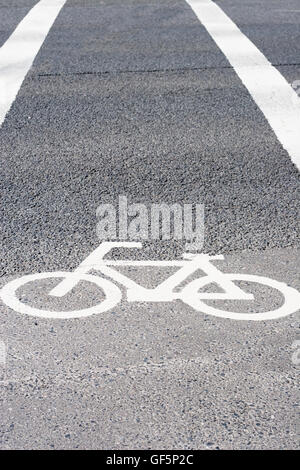 Bicycle zebra on the road Stock Photo - Alamy