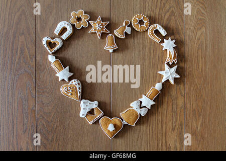 Cookies in Shape of Heart, Handmade Cookies for Valentine's Day, Mother ...