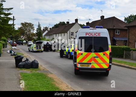 English Police Stake out in Surrey Stock Photo - Alamy