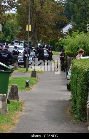 English Police Stake out in Surrey Stock Photo - Alamy
