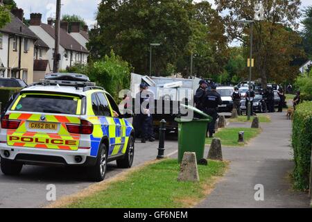 English Police Stake out in Surrey Stock Photo - Alamy