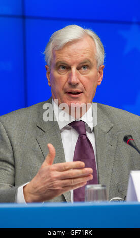 EU chief Brexit negotiator Michel Barnier arrives at 10 Downing Street ...