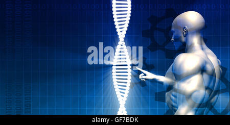 Biotechnology as a Research Abstract Background Art Stock Photo - Alamy