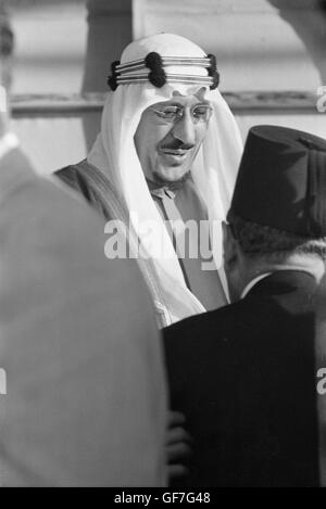 King Abdul Aziz Al Saud founder of the kingdom of Saudi Arabia from the ...