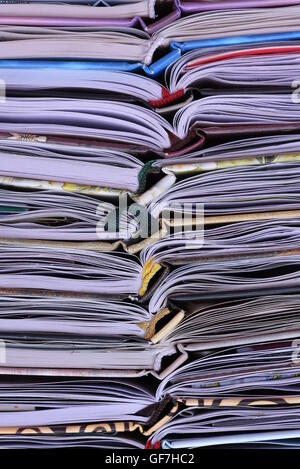 Stack of notebooks, work for teacher Stock Photo - Alamy
