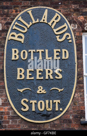 Bullard's Beer sign, Tuesday Market Place, King's Lynn, Norfolk ...