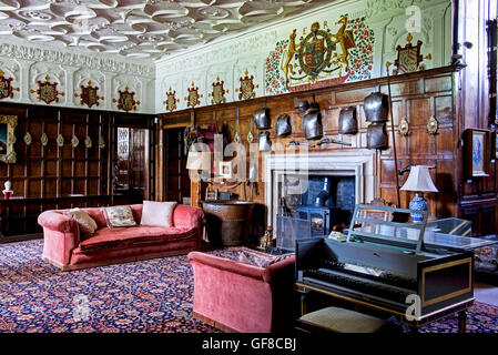 The interior of Levens Hall, South Lakeland, Cumbria, England UK Stock ...