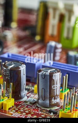 Circuit board, electronic motherboard. Digital engineering concept, hi ...
