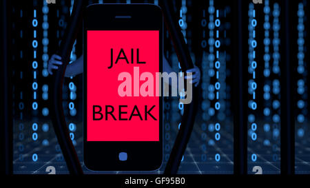 Jail breaking a phone Stock Photo - Alamy