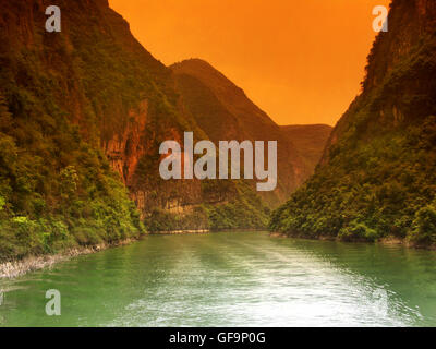 Cruising up the Shennong Stream, a tributary of the Yangtze River in ...