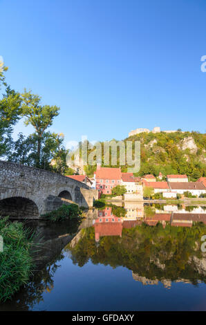 Kallmünz: Stone bridge over the river Naab , Old Town Hall and the ...