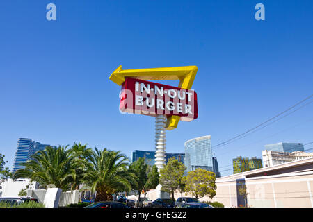In N Out burger restaurant chain in Las Vegas, Nevada, USA Stock Photo ...